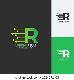 R Tech Logo Template Vektor Stock Vector (Royalty Free) 1524391403 ...