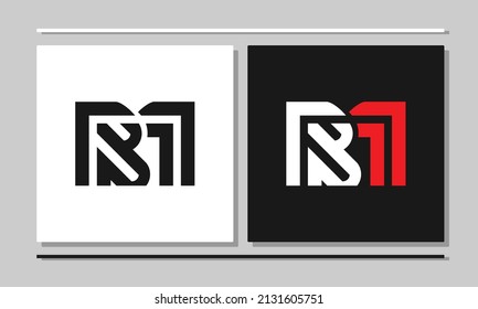 R1 Logo Line Logo Design Red Stock Vector (Royalty Free) 2131605751 ...