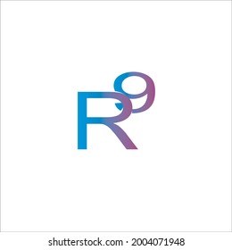 R9 Letter Vector Logo Design Stock Vector (Royalty Free) 2004071948 ...