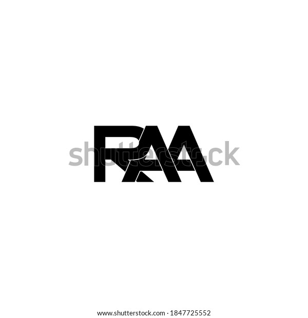 Raa Letter Original Monogram Logo Design Stock Vector (Royalty Free ...