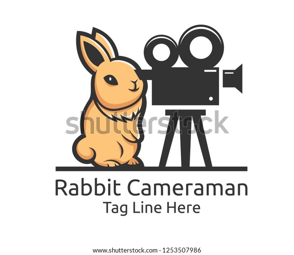 Rabbit Cameraman Logo Designeps See Large Stock Vector (Royalty Free ...