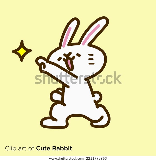 Rabbit Character Illustration Series Rabbit Cool Stock Vector (Royalty ...