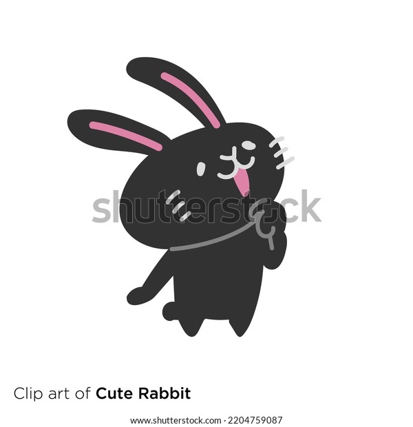 Rabbit Character Illustration Series Impressed Stock Vector (Royalty ...
