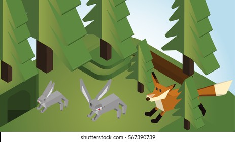 Fox chasing rabbit : 54 images, photos et images vectorielles de stock ...