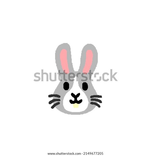 Rabbit Design Pixel Art Form Pixel: เวกเตอร์สต็อก (ปลอดค่าลิขสิทธิ์ ...