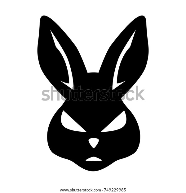 Rabbit Icon Symbol Head Logo Design : image vectorielle de stock (libre ...