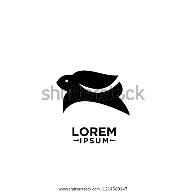 Rabbit Jump Logo Icon Designs Vector: เวกเตอร์สต็อก (ปลอดค่าลิขสิทธิ์ ...