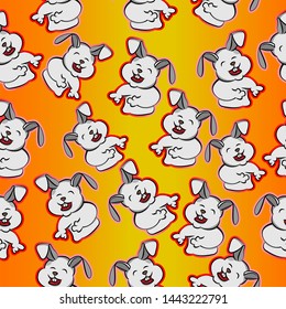 Rabbit Laugh Fun Expression Happy Funny Stock Vector (Royalty Free ...