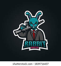Rabbit Mascot Logo Design Vector Modern Stock Vector (Royalty Free ...