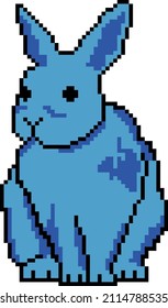 Rabbit Pixel Art Vector Illustration Stock Vector (Royalty Free) 2114788535