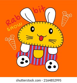 Rabbit Show Cartoon Vector Design Stock Vector (Royalty Free ...