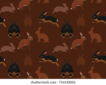 Rabbit Tan Seamless Wallpaper Stock Vector (Royalty Free) 714143056 ...