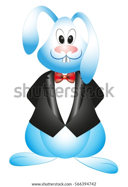 Rabbit Tuxedo Vector Graphics Stock Vector (Royalty Free) 566394742 ...