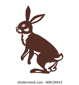 Rabbit Wild Animal Stock Vector (Royalty Free) 408134413 | Shutterstock