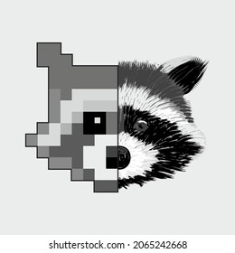 186 Pixel raccoon Images, Stock Photos & Vectors | Shutterstock