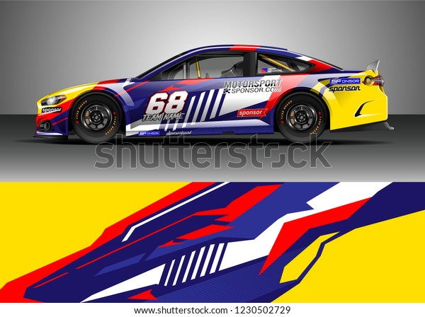 Race Car Livery Design Vector Graphic Stock Vector (Royalty Free ...