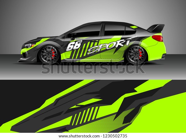 Race Car Livery Design Vector Graphic: Stock-Vektorgrafik (Lizenzfrei ...