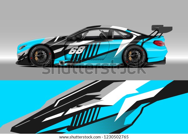 Race car livery design vector. Graphic abstract stripe racing ...