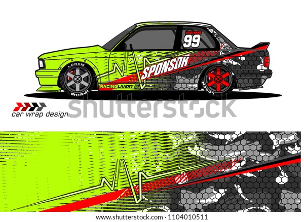 Race Car Livery Graphic Vector Designs Stock Vector (Royalty Free ...