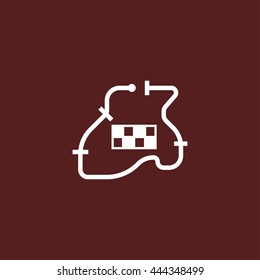 Race Circuit Icon Stock Vector (Royalty Free) 444348499 | Shutterstock