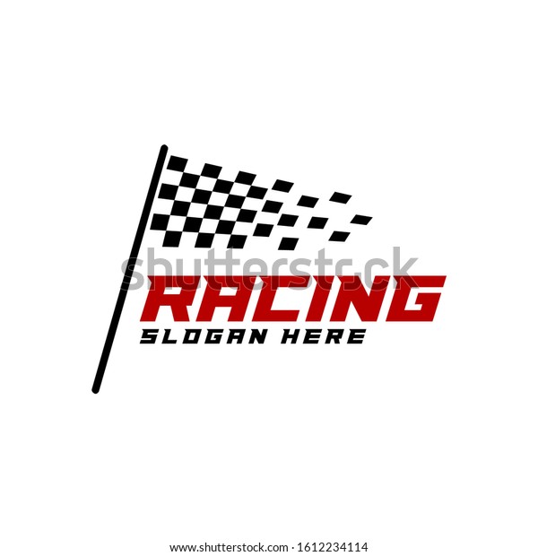 Race Flag Logo Icon Racing Logo Stock Vector (Royalty Free) 1612234114 ...