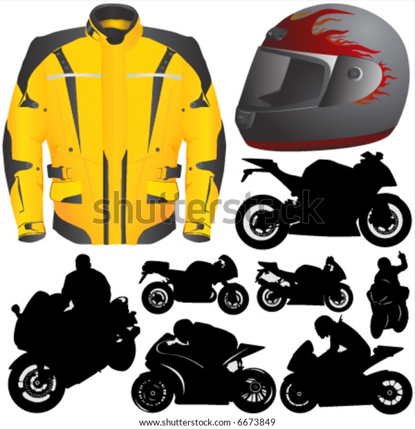 Race Motorcycle Vector 2 Stock Vector (Royalty Free) 6673849