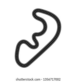 Race Track Vector Icon Stock Vector (Royalty Free) 1356717002 ...