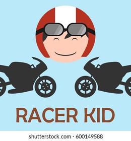 Racer Kid Illustration Stock Vector (Royalty Free) 600149588 | Shutterstock