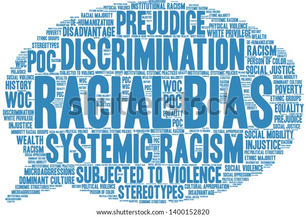 Racial Bias Word Cloud On White Stock Vector (Royalty Free) 1400152820 ...