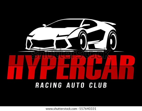 Racing Auto Club Hypercar Logo Supercar Stock Vector (Royalty Free ...