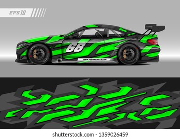 Racing Car Decal Design Vector Graphic Stock Vector (Royalty Free ...