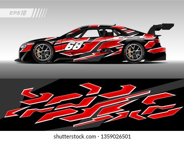 Racing Car Decal Design Vector Graphic Stock Vector (Royalty Free ...