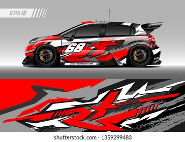 Racing Car Decal Design Vector Graphic Stock Vector (Royalty Free ...