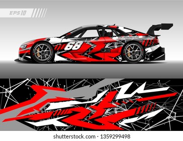 Racing Car Decal Design Vector Graphic Stock Vector (Royalty Free ...
