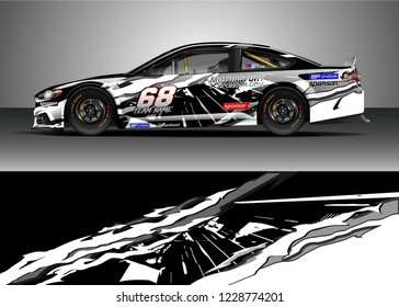 Vektor Stok Racing Car Livery Design Vector Graphic (Tanpa Royalti ...