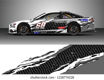 Vektor Stok Racing Car Livery Design Vector Graphic (Tanpa Royalti ...