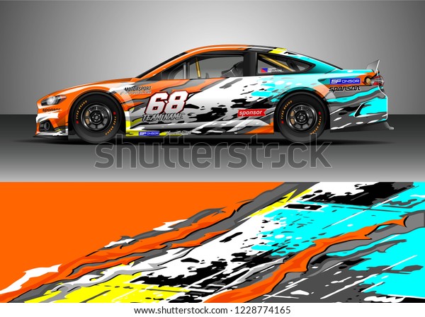 Racing Car Livery Design Vector Graphic Stock Vector (Royalty Free ...