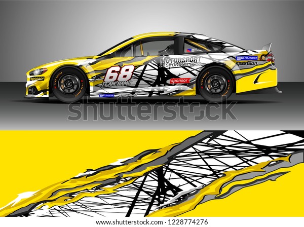 Racing Car Livery Design Vector Graphic Stock Vector (Royalty Free ...