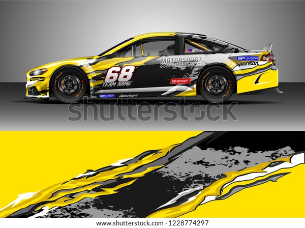 Racing car livery design vector. Graphic abstract stripe racing ...