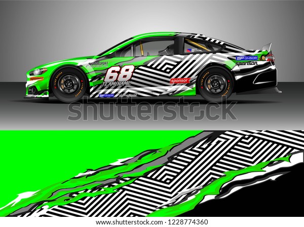 Racing Car Livery Design Vector Graphic Stock Vector (Royalty Free ...