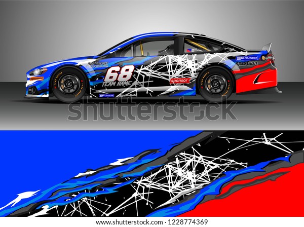 Racing Car Livery Design Vector Graphic Stock Vector (Royalty Free ...