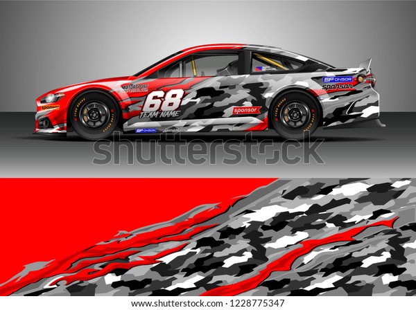 Racing Car Livery Design Vector Graphic Stock Vector (Royalty Free ...