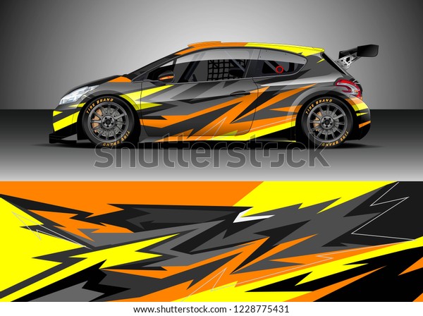 Racing Car Livery Design Vector Graphic Stock Vector (Royalty Free ...