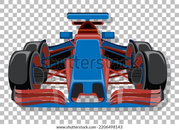 Racing Car On Grid Background Illustration Stock Vector (Royalty Free ...