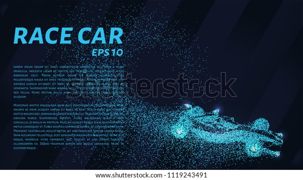 Racing Car Particles Car Racing Consists Stock Vector (Royalty Free ...