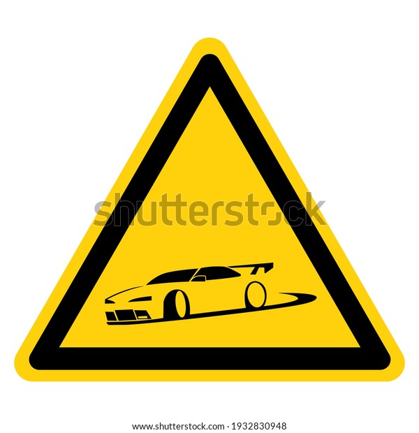 Racing Drift Area Symbol Sign Vector Stock Vector (Royalty Free ...