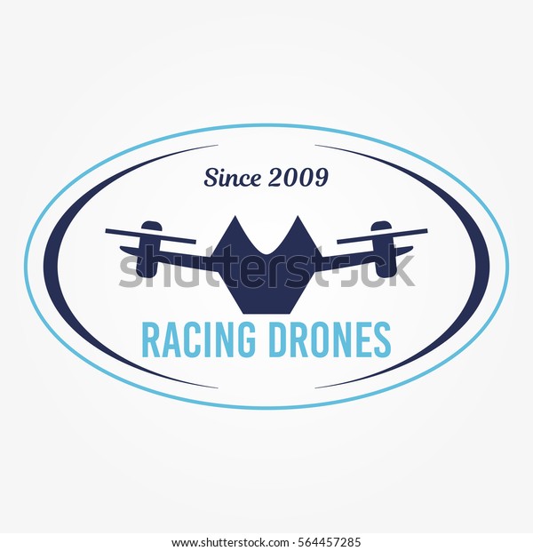 Vetor stock de Racing Drone Vector Badge Logo (livre de direitos) 564457285