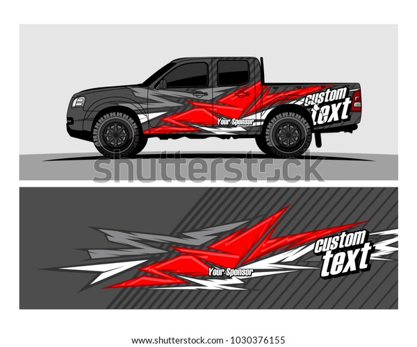 Racing Graphic Background Vector Truckboat Vehicle Stock Vector ...