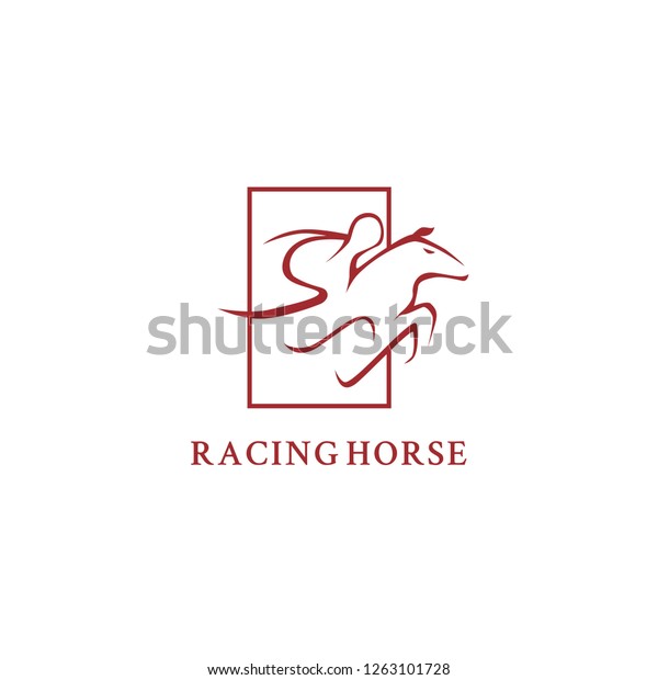 Racing Horse Logo Vector Template Stock Vector (Royalty Free ...