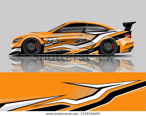 Vektor Stok Racing Livery Design Car Wrap Design (Tanpa Royalti ...